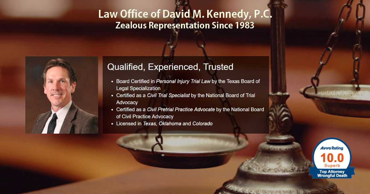 Car Accident Lawyer - Injury - Attorney David Kennedy, Sherman, TX